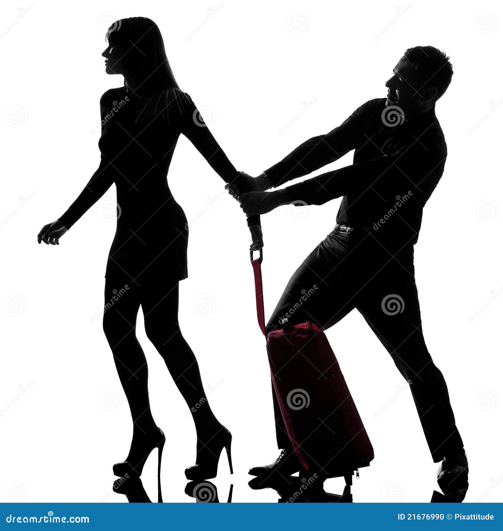 One Couple Dispute Separation Stock Photo - Image of communication ...