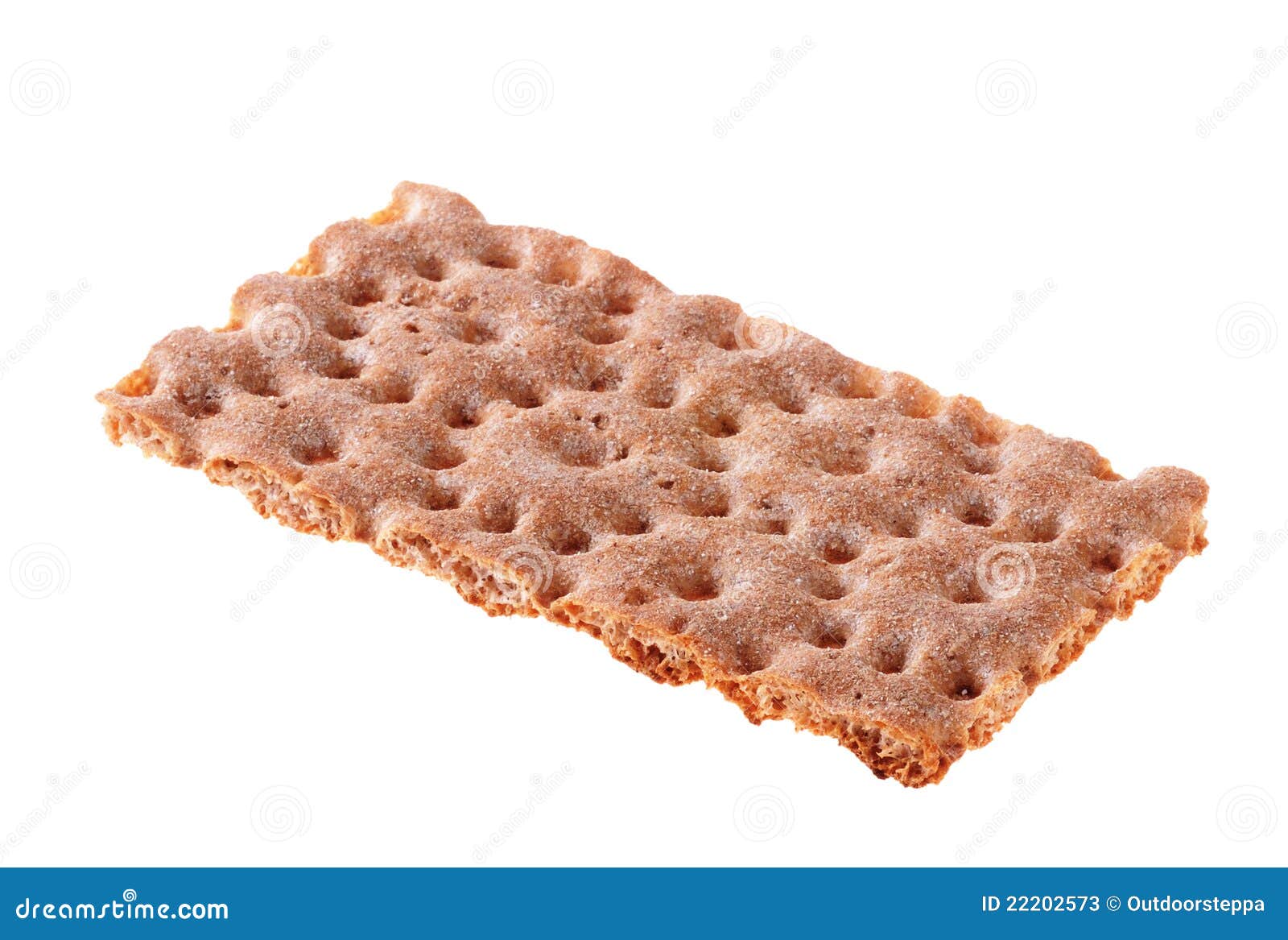 One crispbread stock image. Image of bread, isolated - 22202573