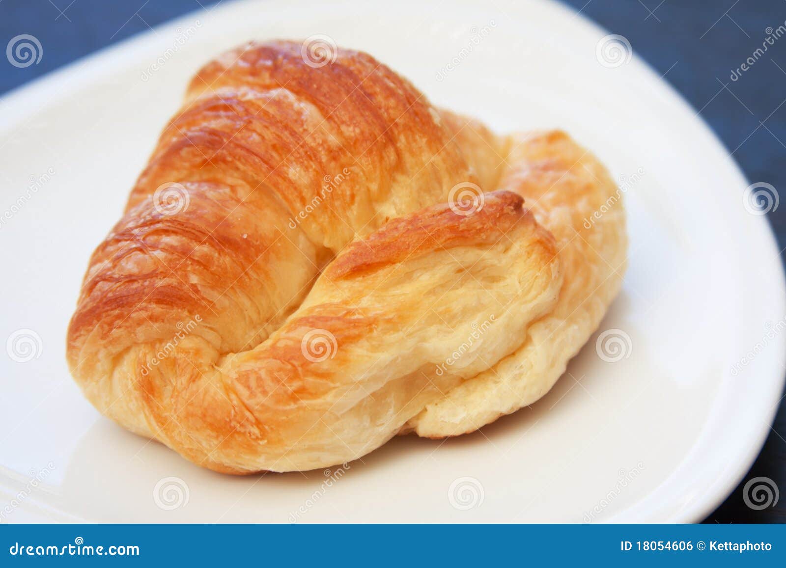 One croissant stock photo. Image of yummy, french, croissant - 18054606