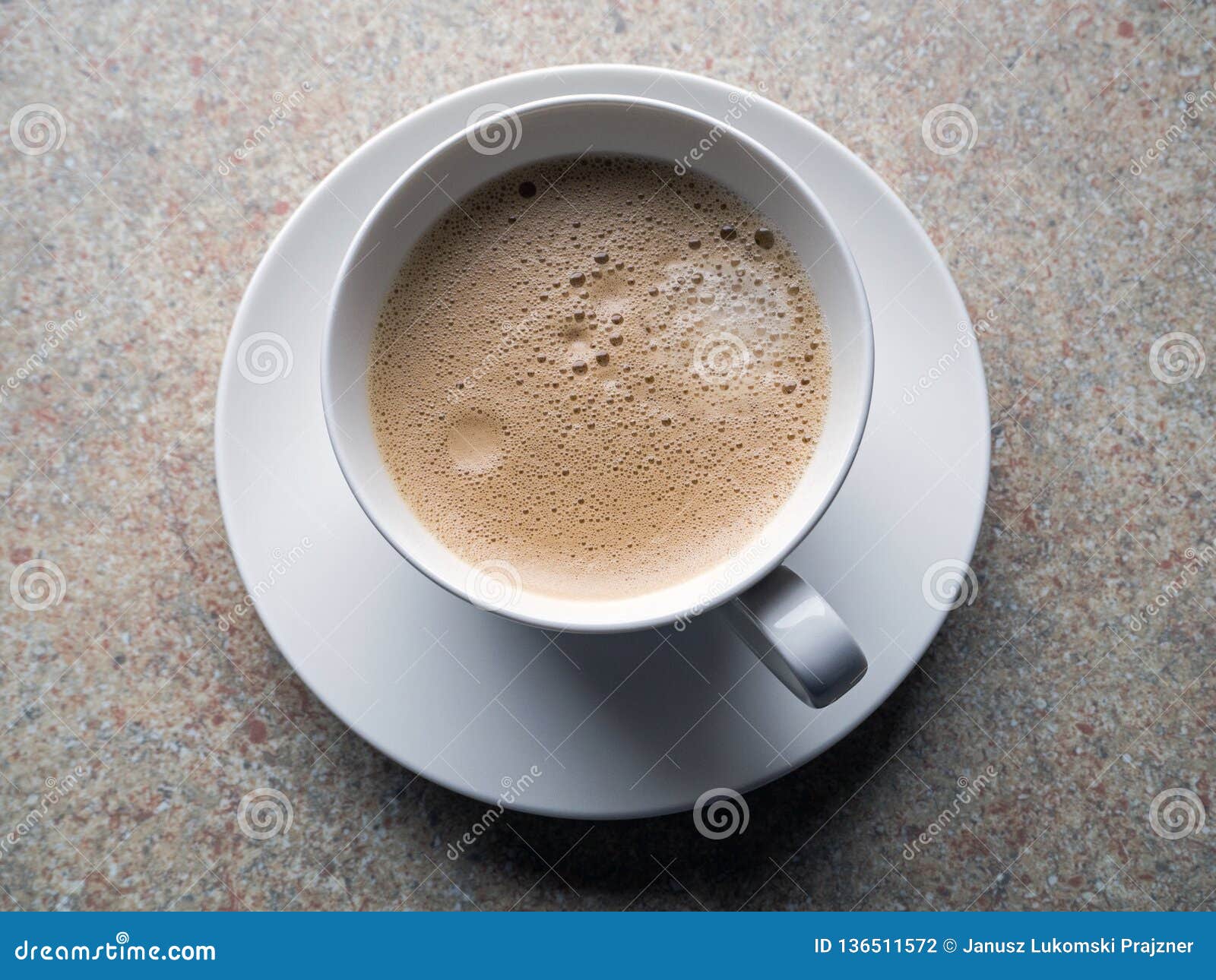 One cup of coffee stock photo. Image of latte, white - 136511572