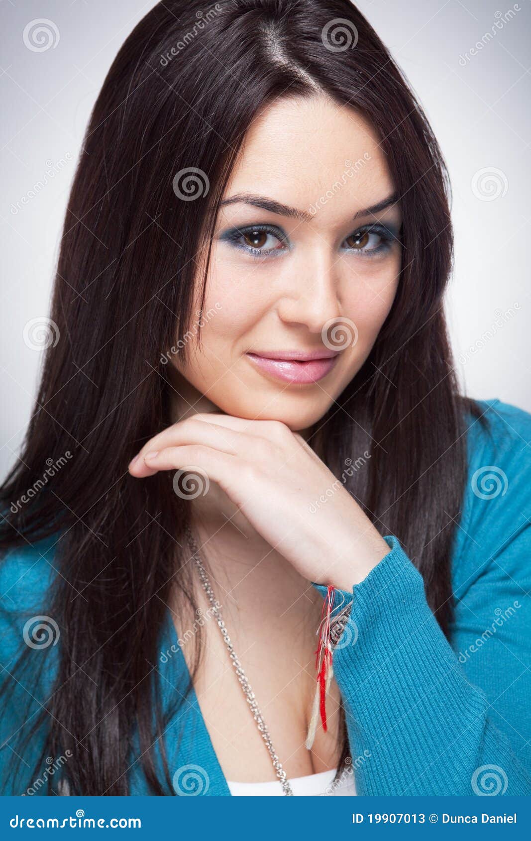 One cute young woman stock image. Image of human, caucasian - 19907013