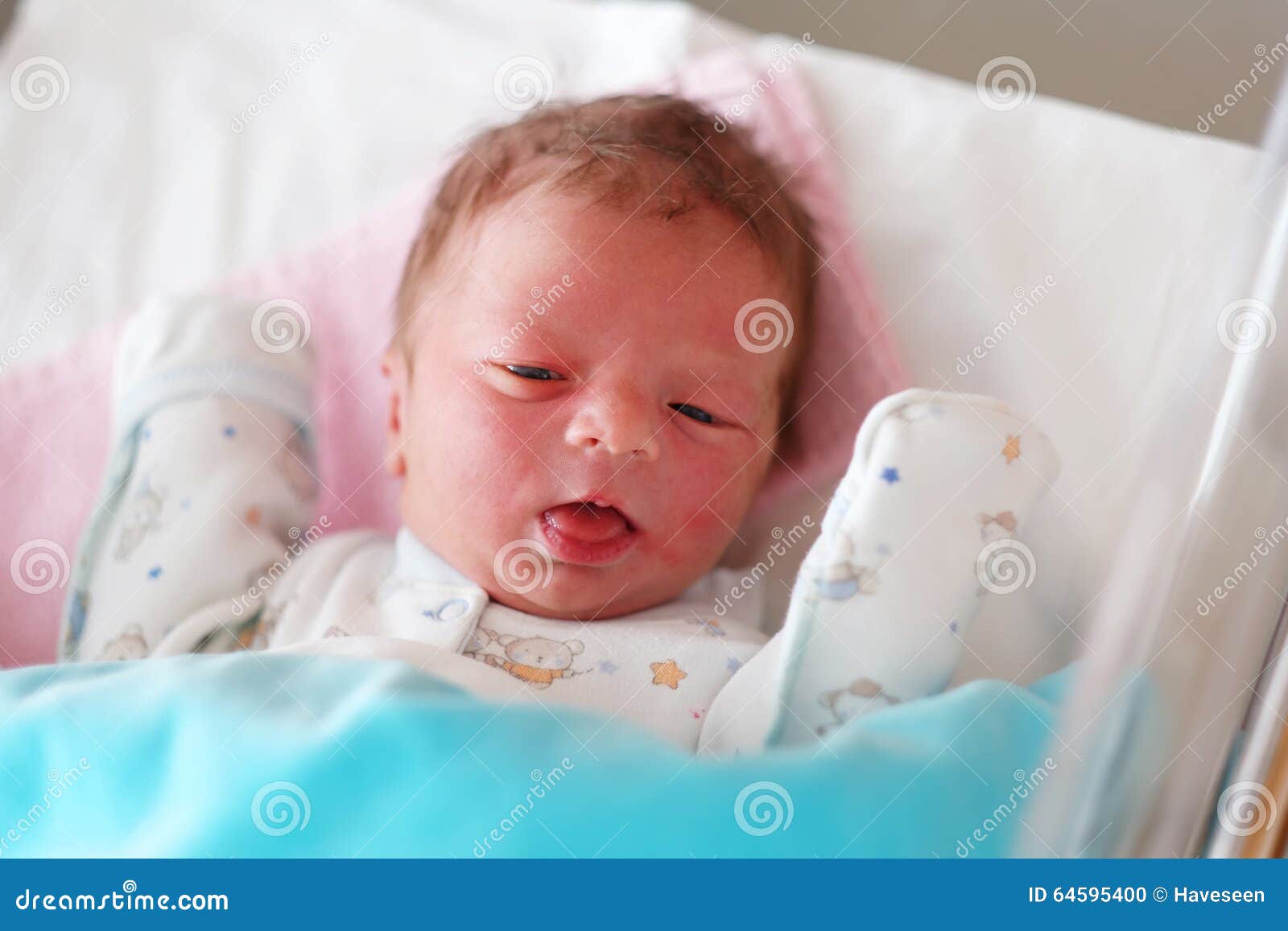 One day old newborn baby stock photo. Image of baby, life - 64595400
