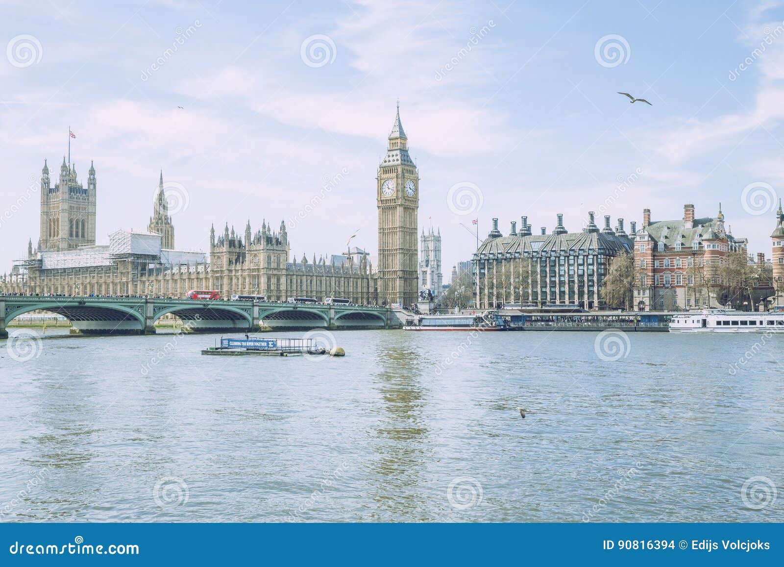 One day in sunny London. editorial stock image. Image of building ...