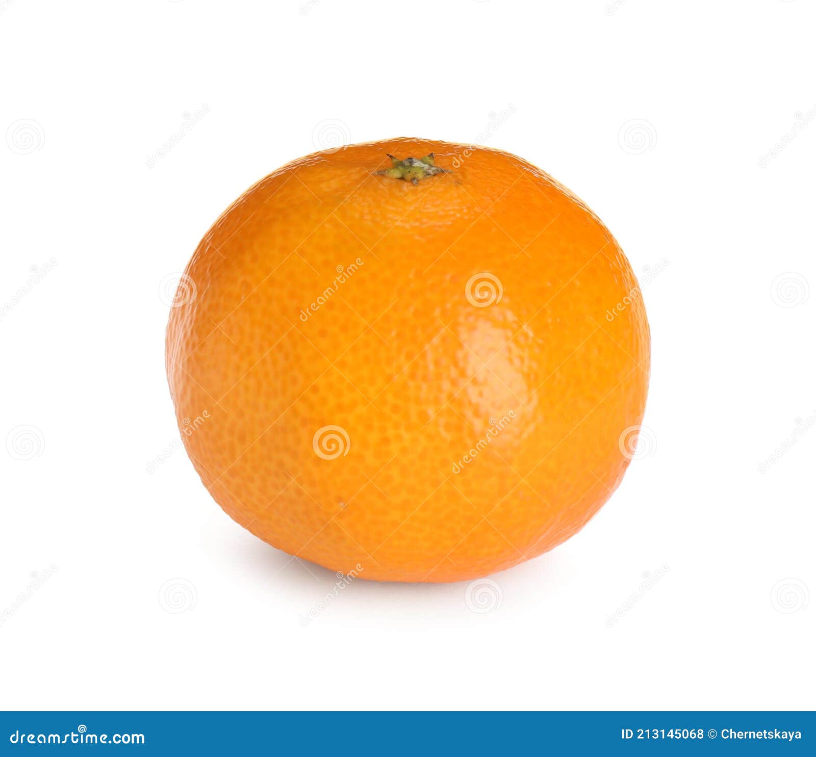 One Delicious Ripe Tangerine Isolated on White Stock Photo - Image of ...