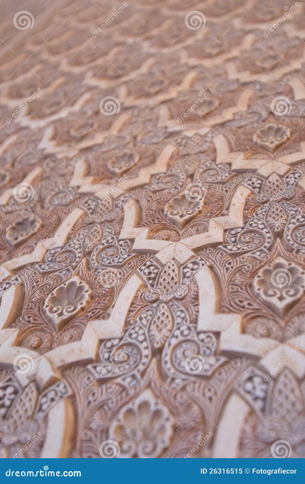 One Detail of the Arabesques. Stock Image - Image of arab, arabesque ...