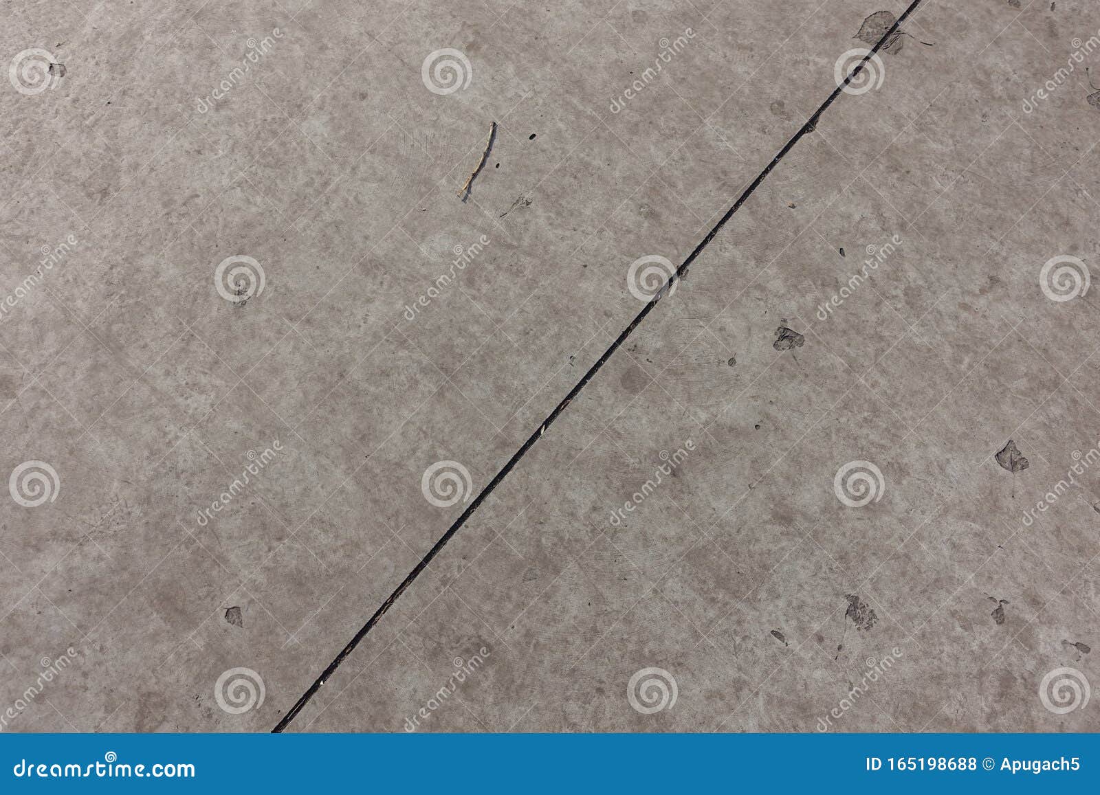 One Diagonal Joint between Two Gray Concrete Slabs Stock Photo - Image ...