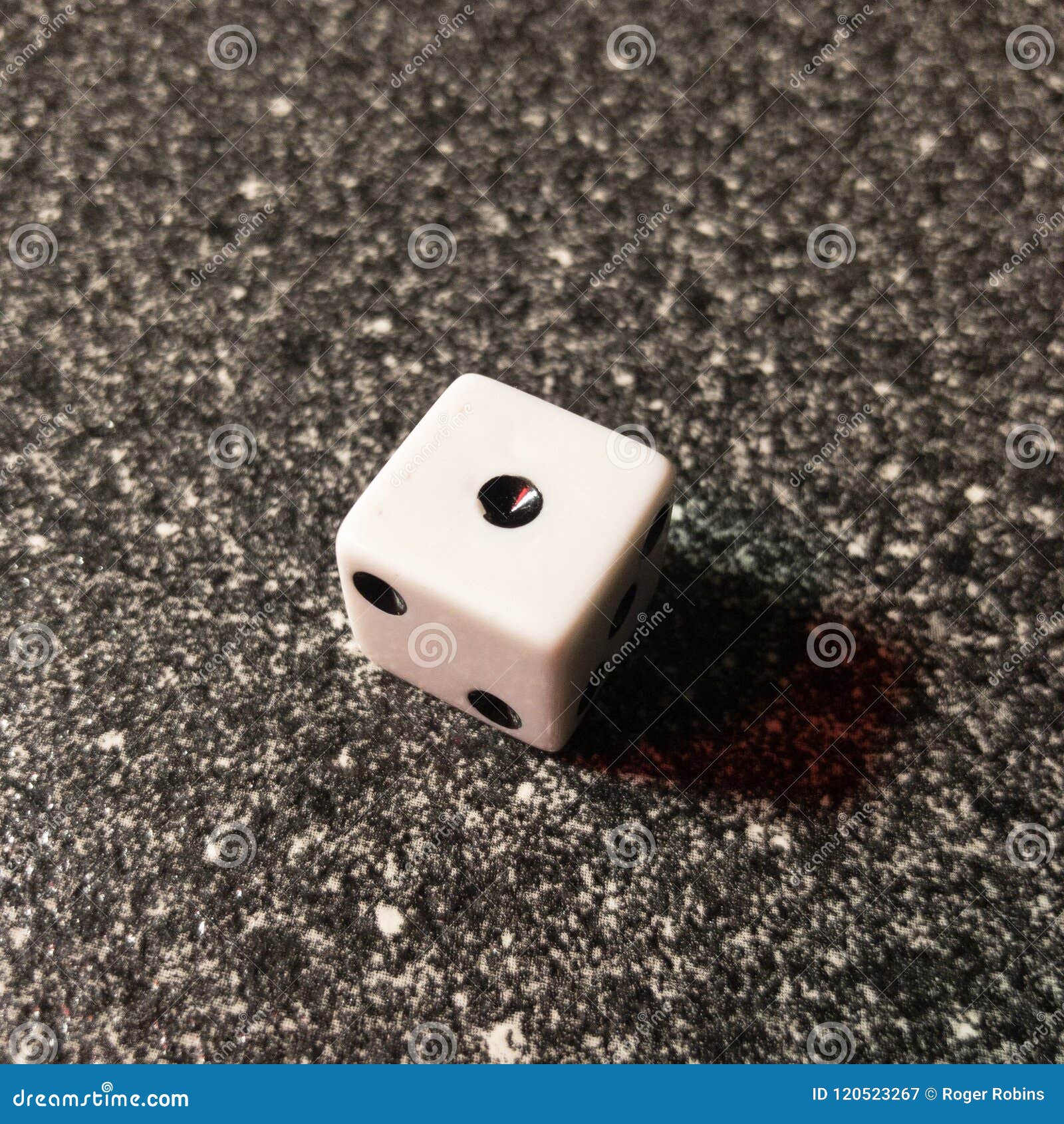 One die rolls one stock image. Image of rolls, cube - 120523267