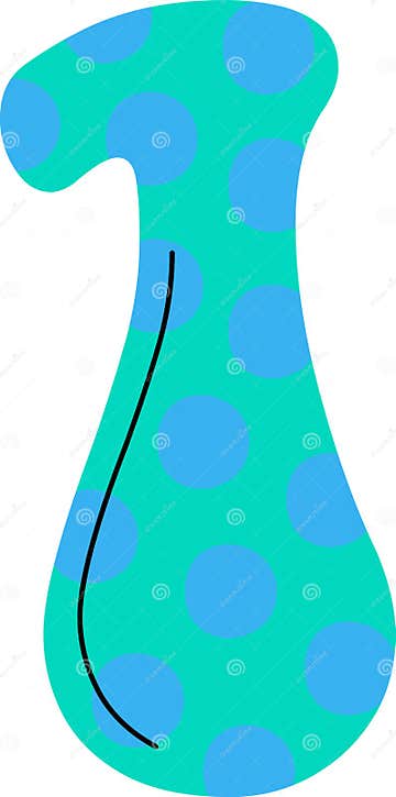 One Digit Cartoon Font stock vector. Illustration of sign - 293783829