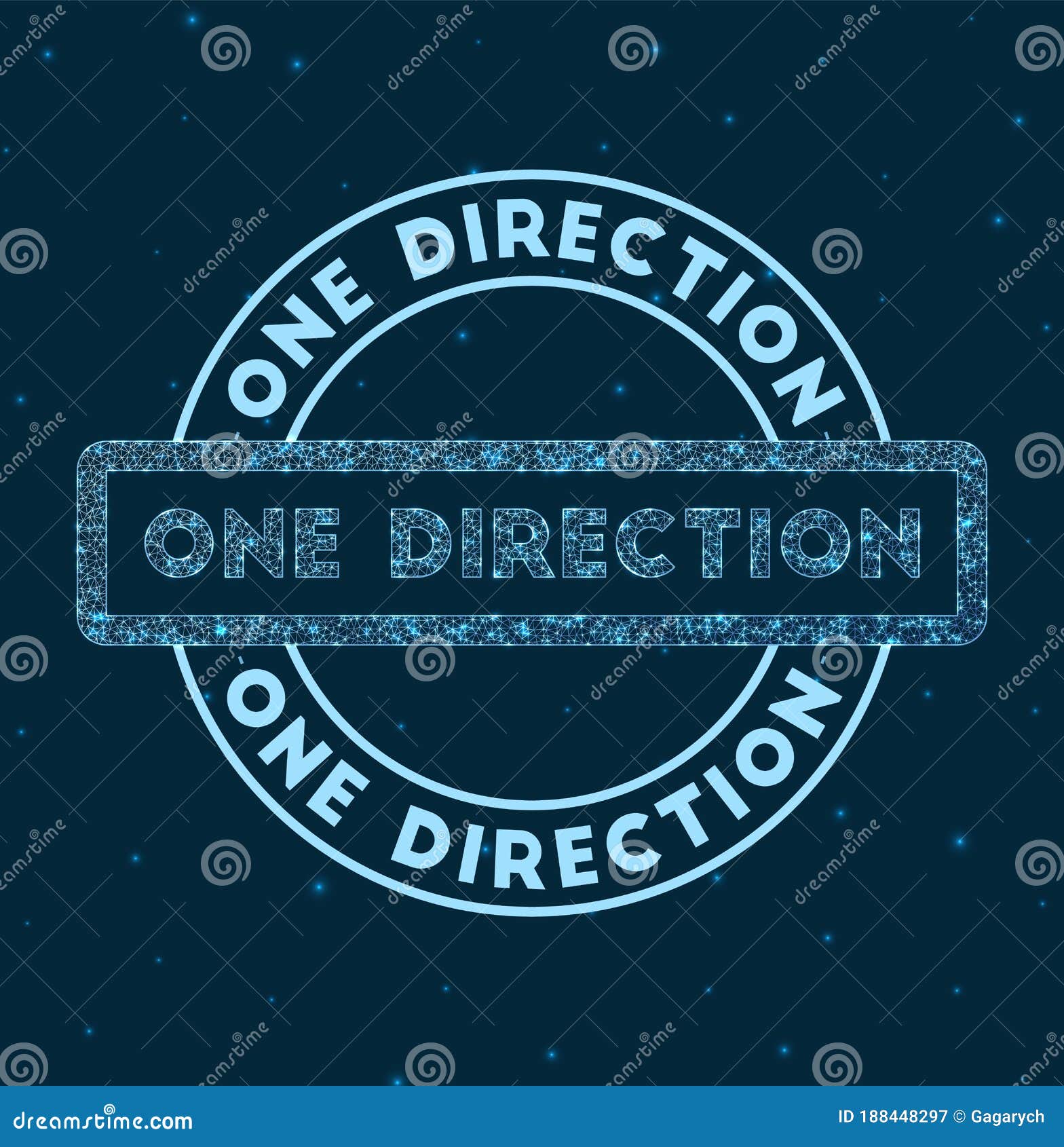 One direction. stock vector. Illustration of icon, button - 188448297