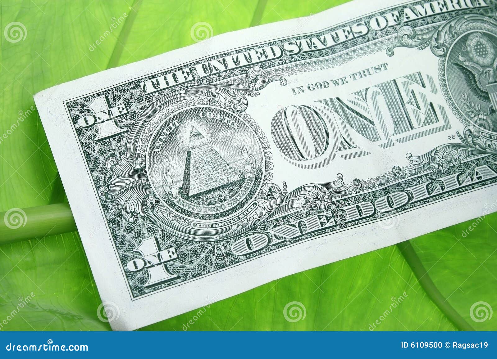 One Dolar Bill stock photo. Image of finance, cash, value - 6109500