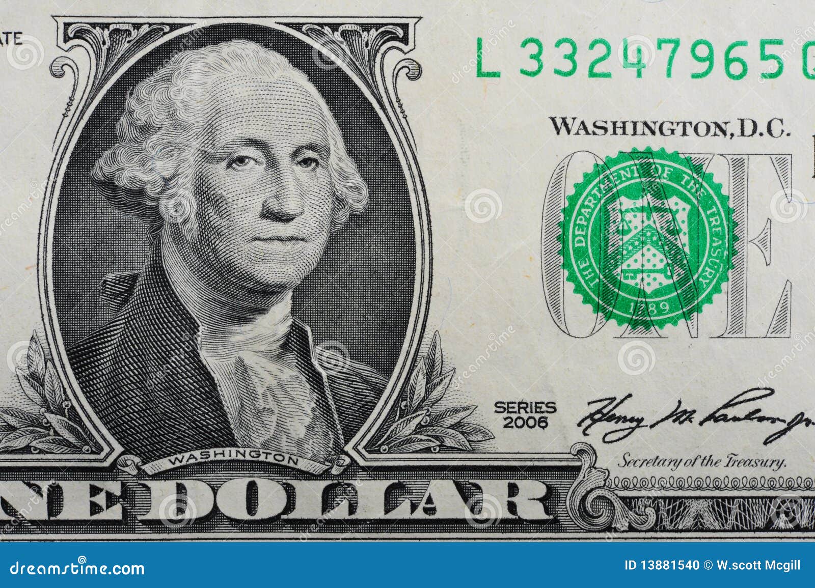 One dollar bill stock photo. Image of american, details - 13881540