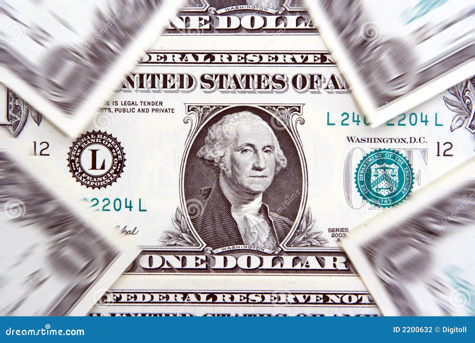 One Dollar Bill Background stock photo. Image of bank - 2200632