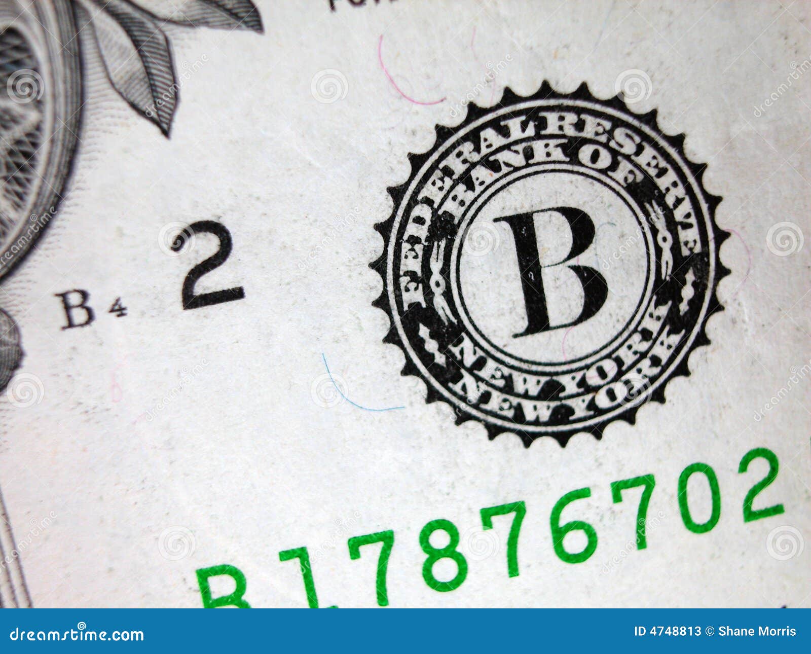 One Dollar Bill-Federal Reserve Seal Stock Image - Image of washington ...