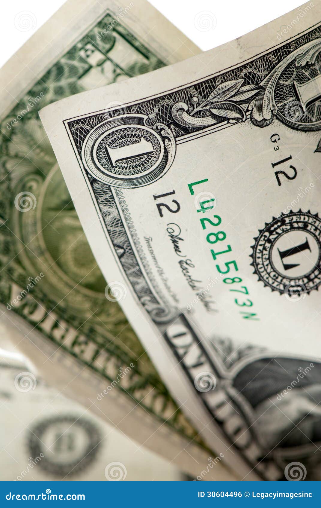 One Dollar Bills stock photo. Image of abstract, dollar - 30604496