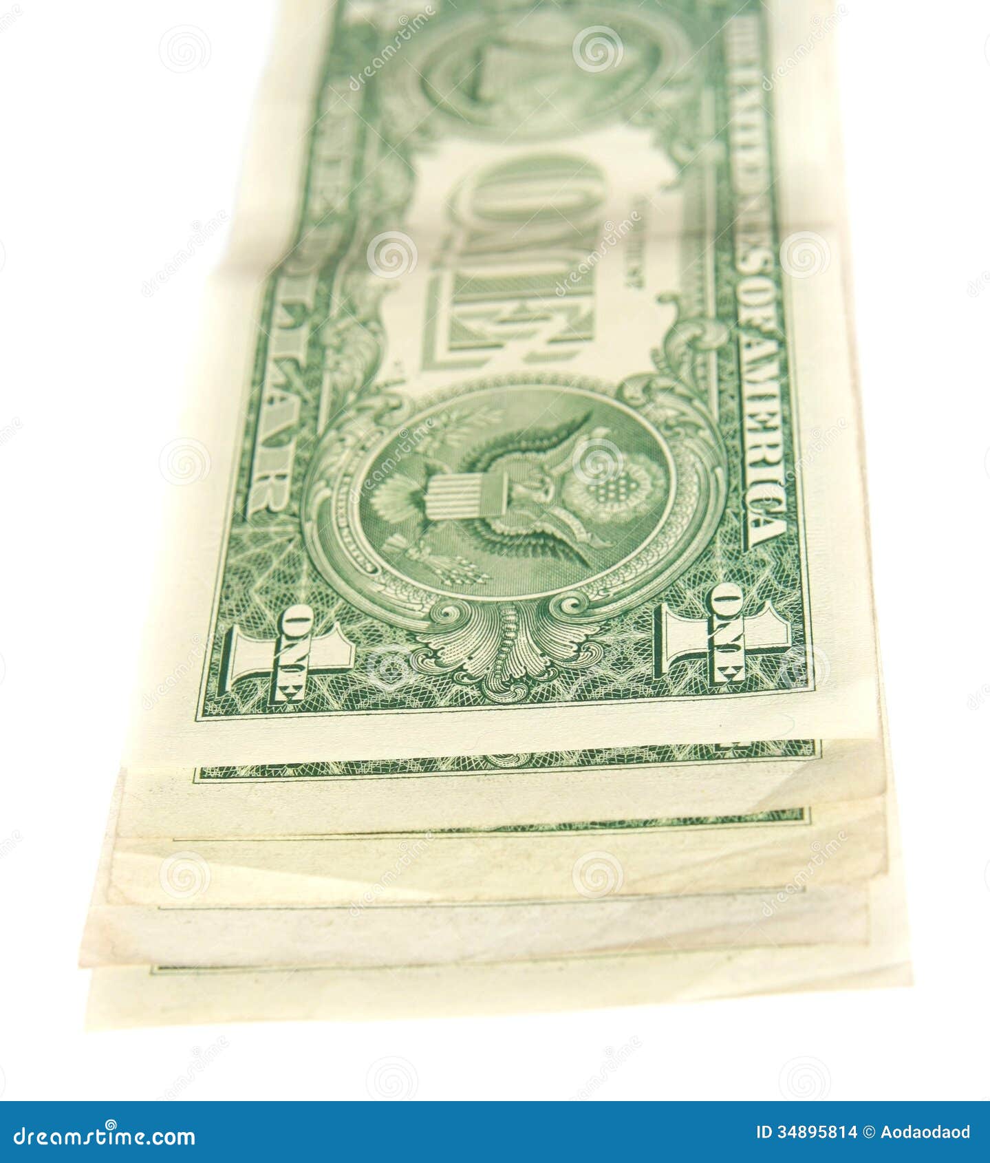 One dollar bills stack stock photo. Image of financial - 34895814