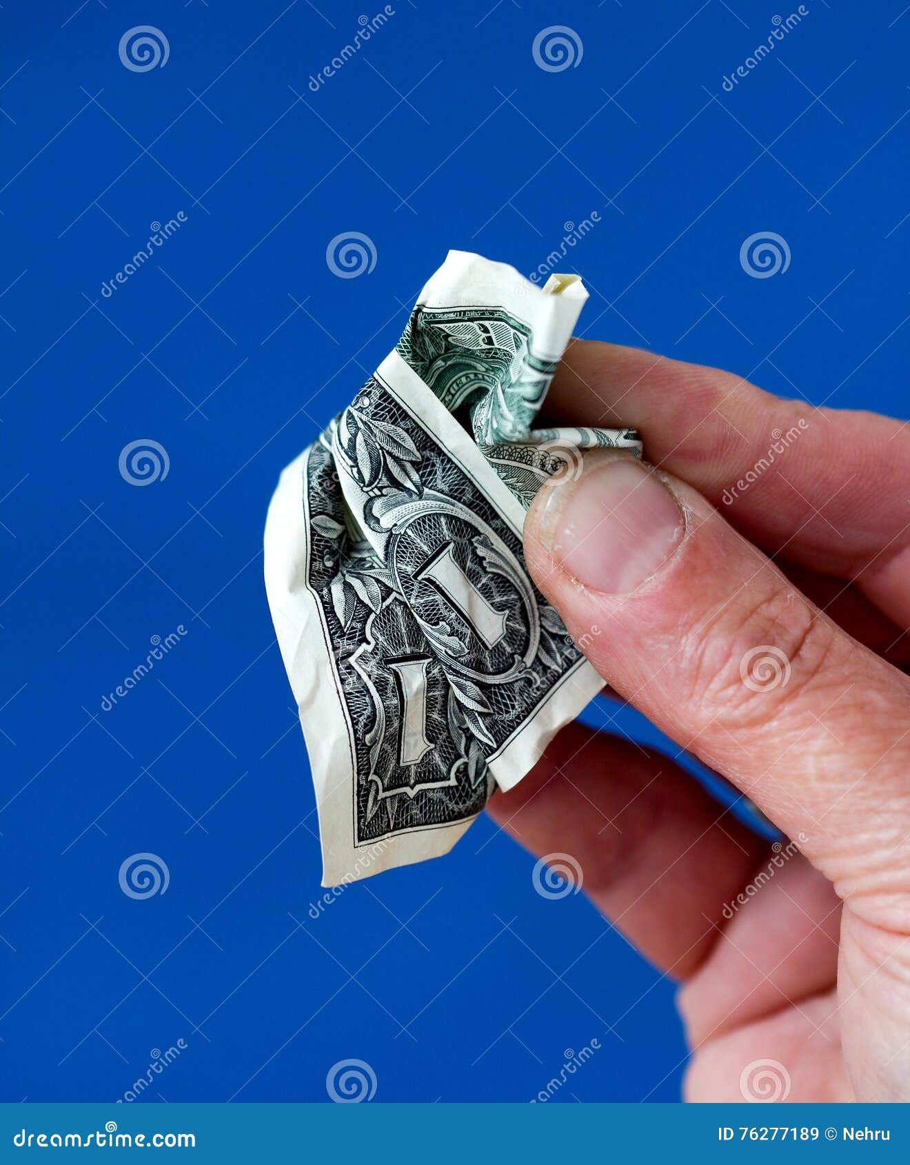 One dollar on a hand stock image. Image of president - 76277189