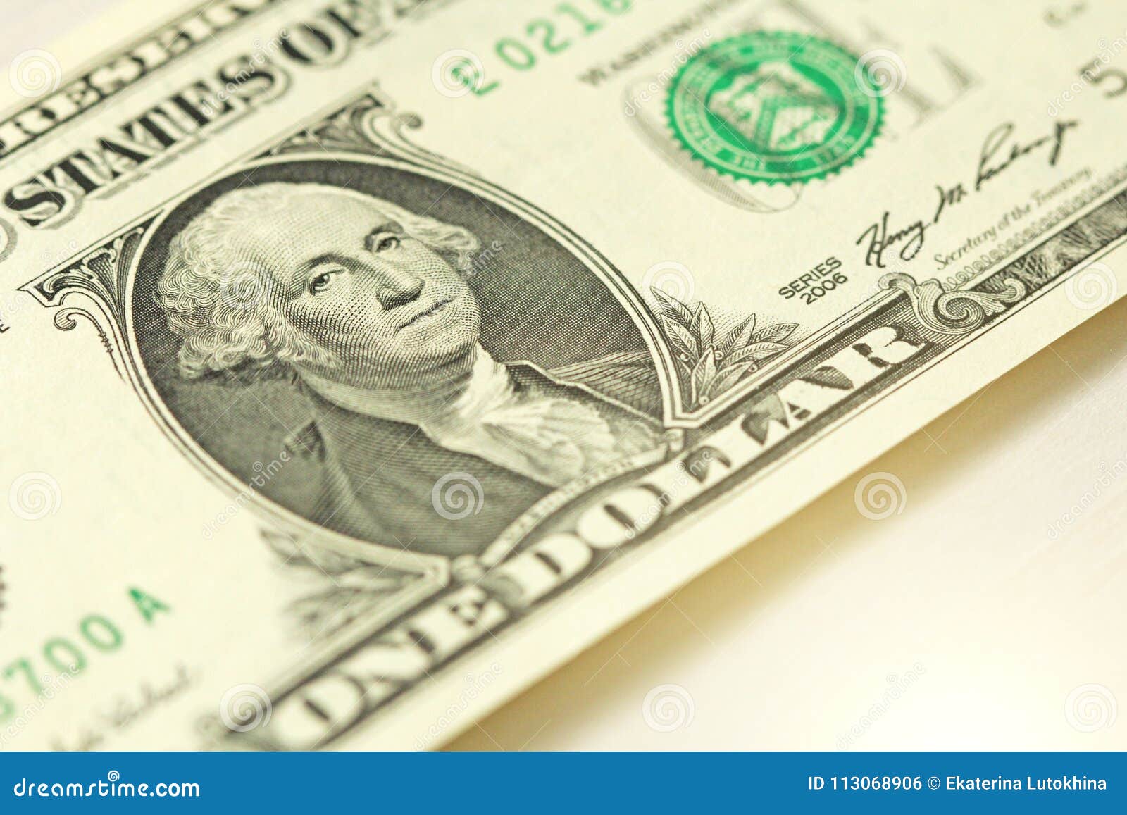 One Dollar with One Note. 1 Dollars Stock Photo - Image of dollars ...