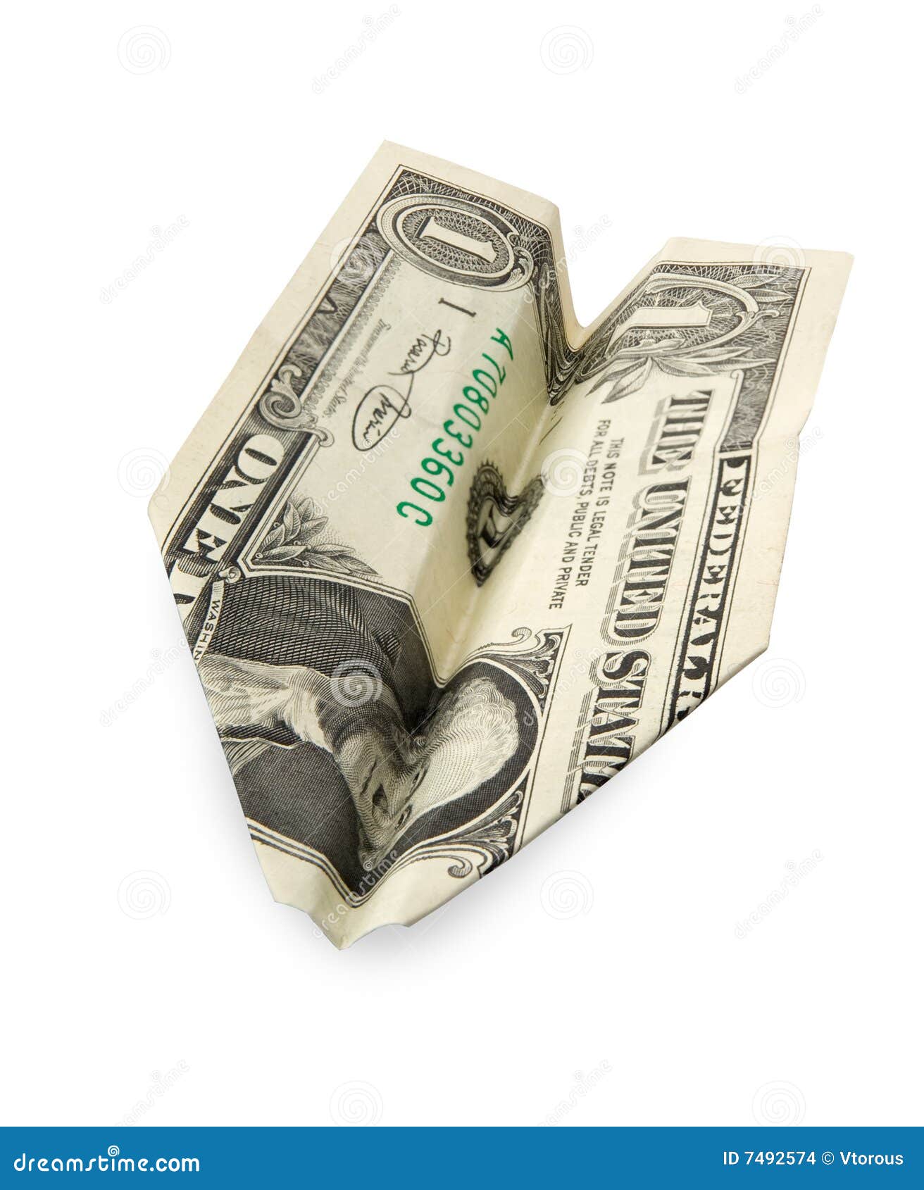 One dollar plane stock photo. Image of paper, overfilled - 7492574