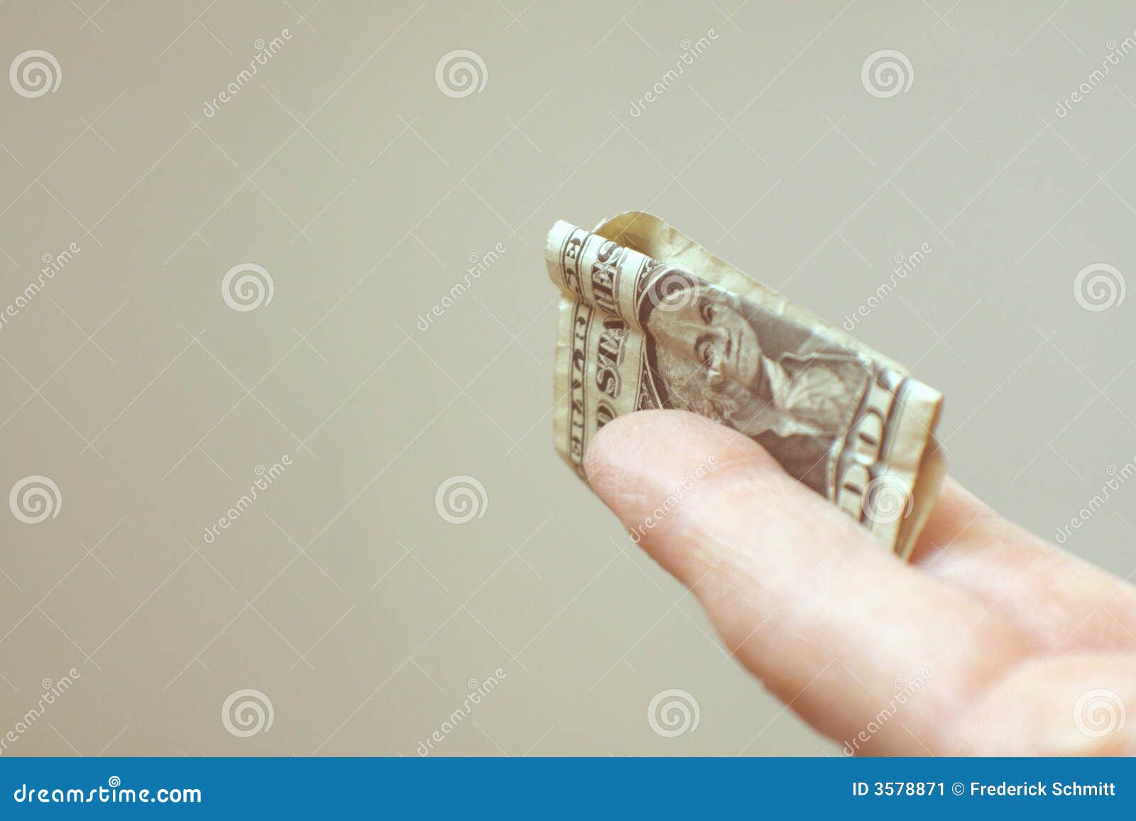 A one dollar tip stock image. Image of metaphor, lazy - 3578871