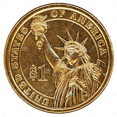One Dollar US Coin stock photo. Image of object, circulation - 11158664