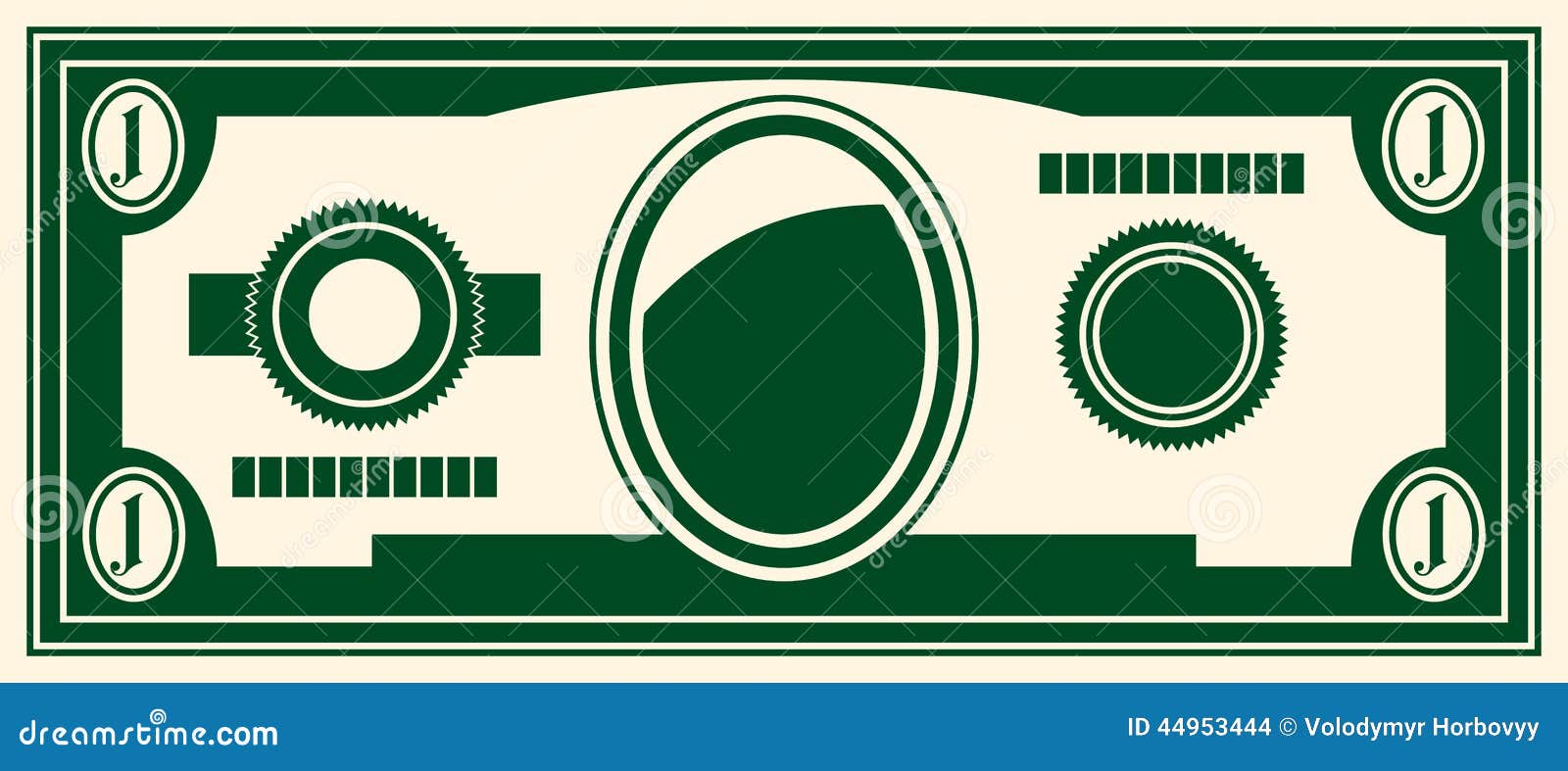One dollar stock vector. Illustration of design, isolated - 44953444