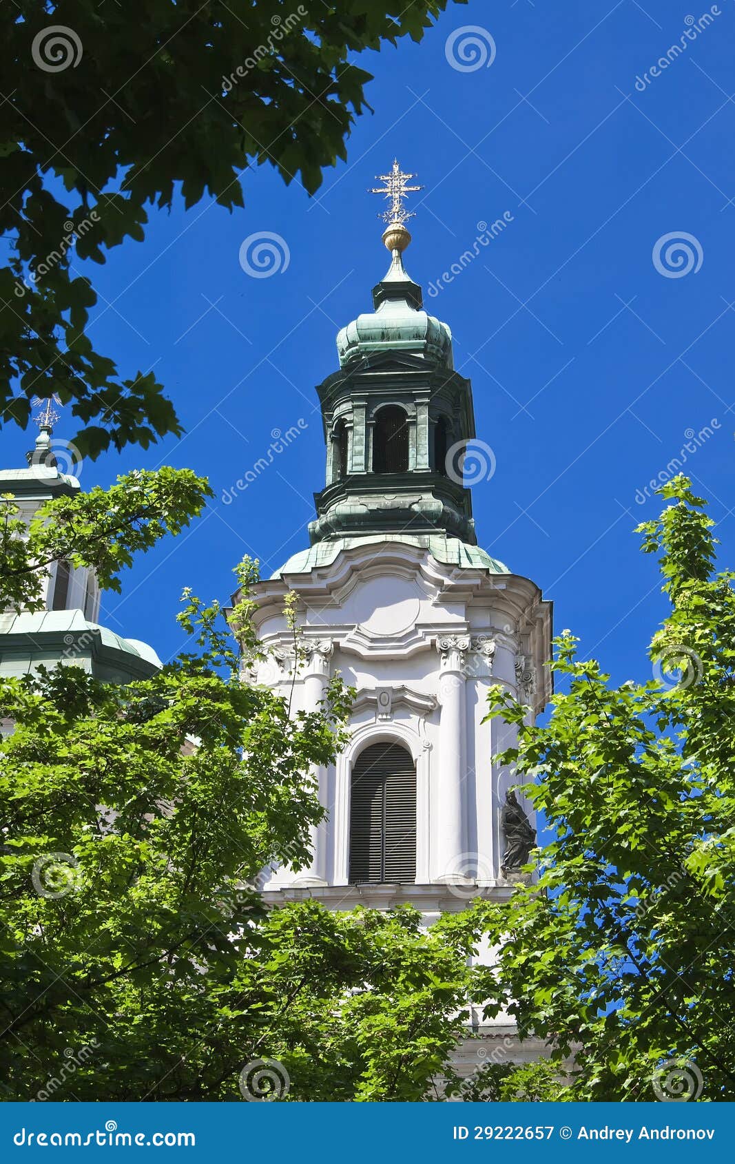 One of the Domes of the Church Stock Image - Image of medieval, czech ...