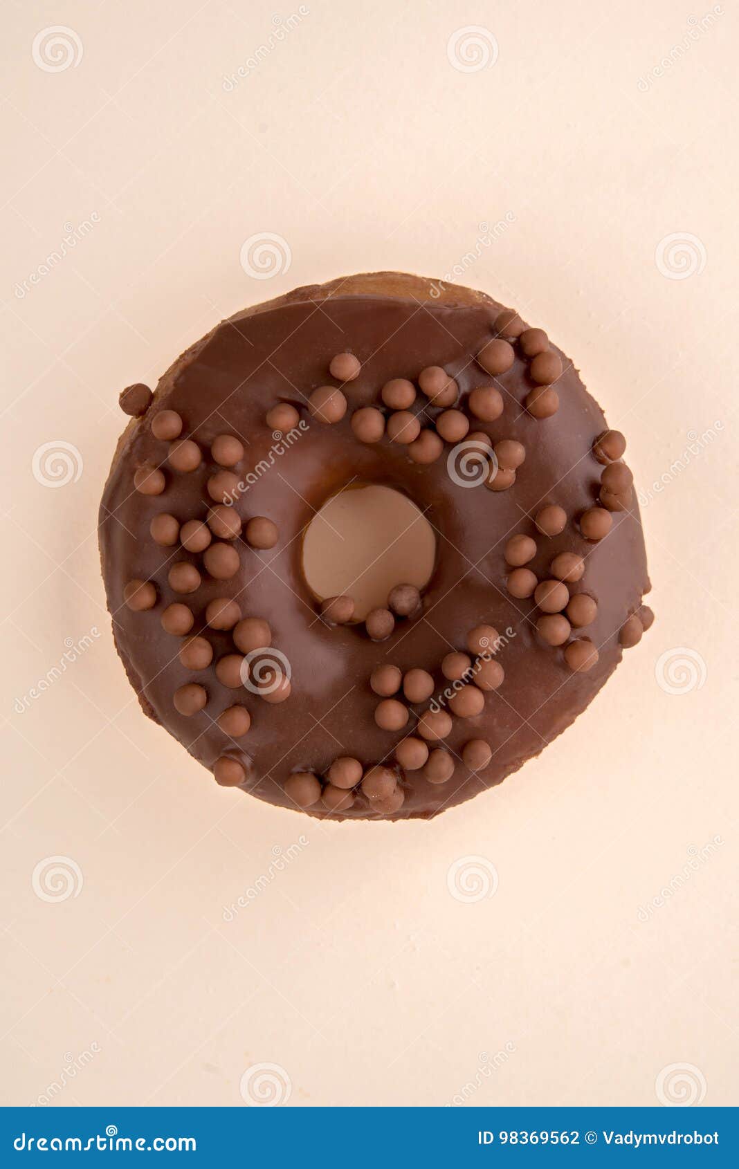 One Donut with Flakes Isolated Stock Photo - Image of food, fresh: 98369562