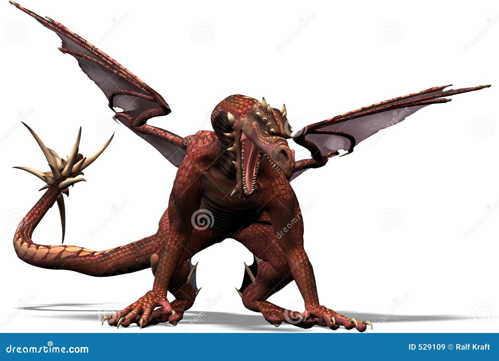 The one dragon stock illustration. Illustration of gefahr - 529109