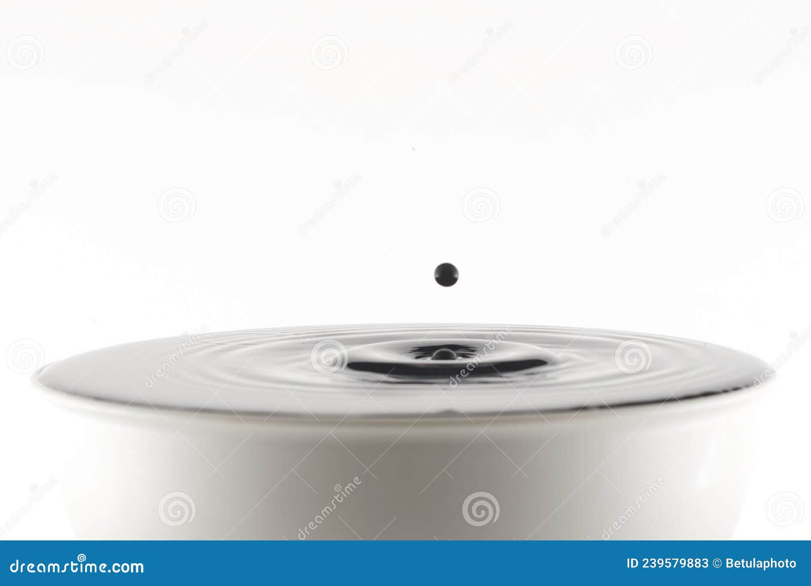 One Drop of Water Hits the Water. Stock Image - Image of splash, hits ...