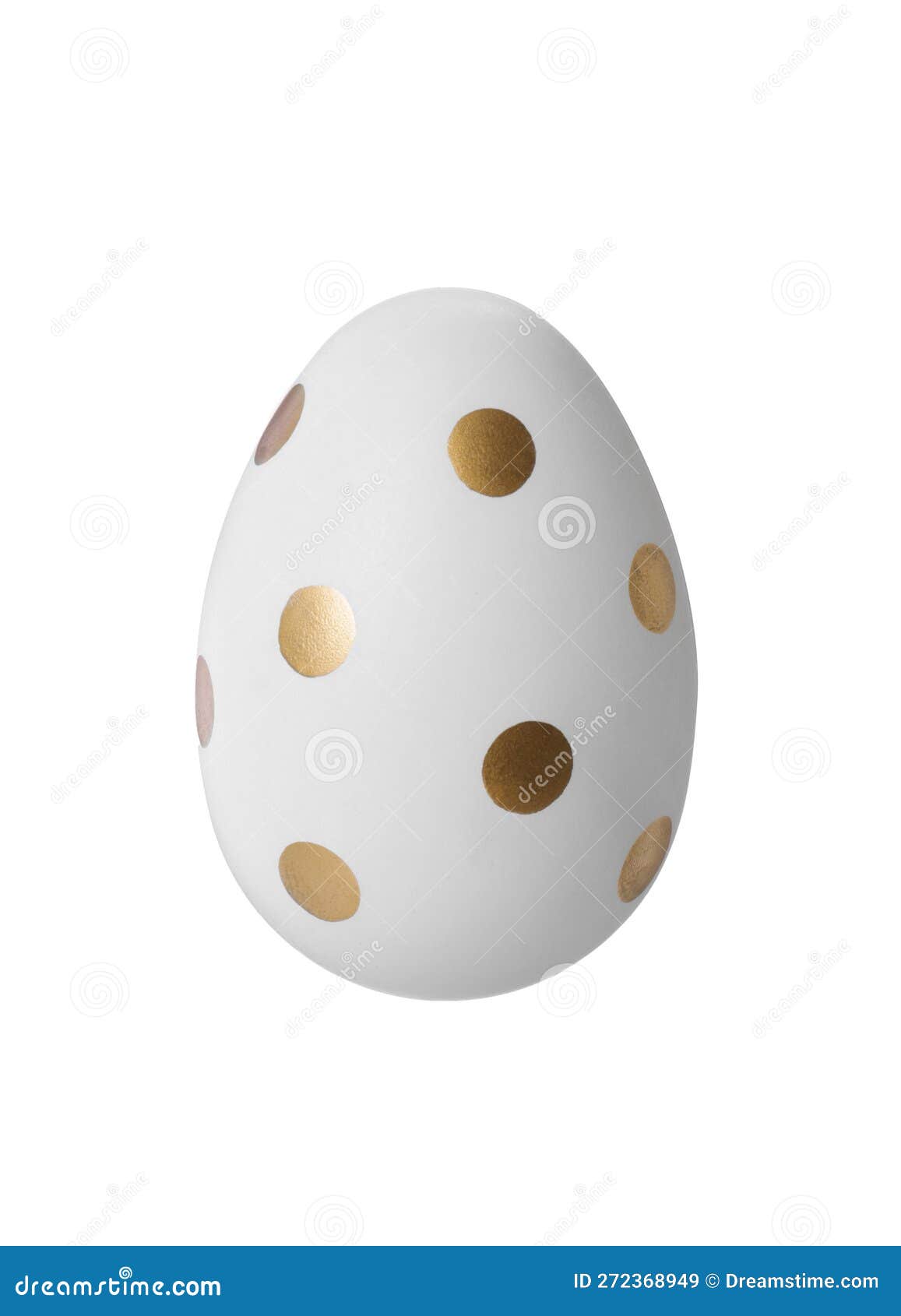 One Easter Egg with Stylish Pattern Isolated on White Stock Image ...
