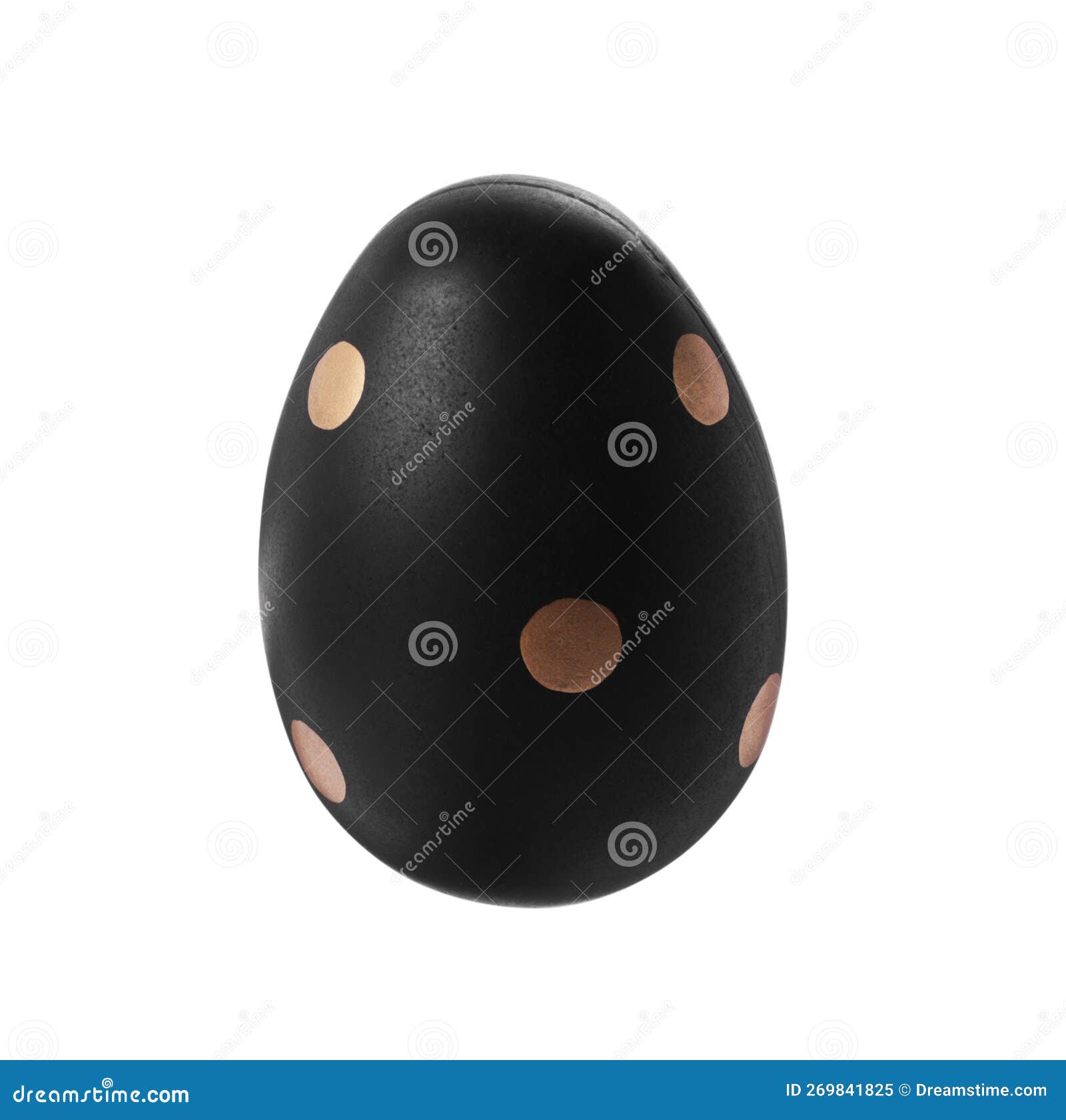 One Easter Egg with Stylish Pattern Isolated on White Stock Image ...