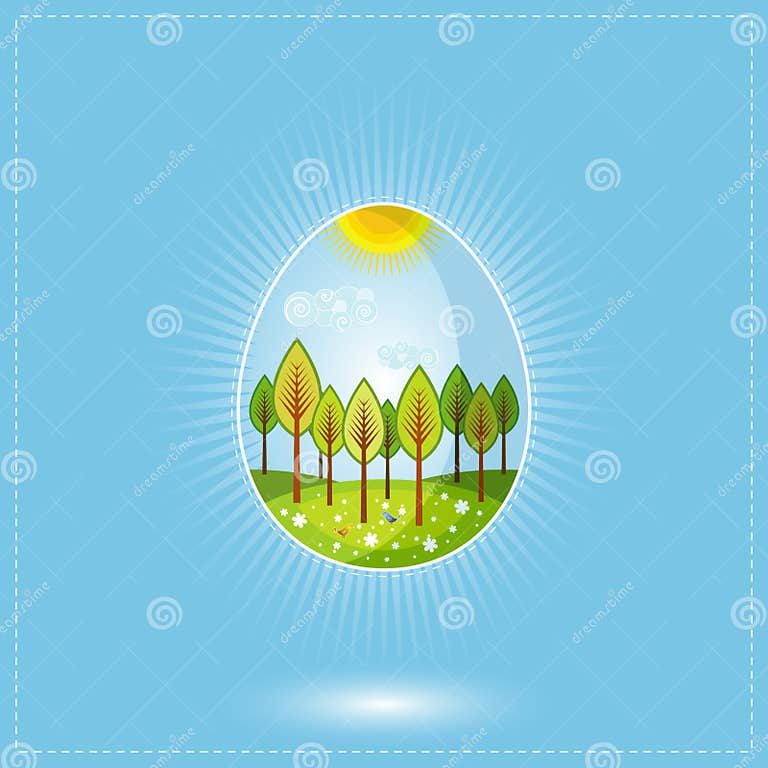 One easter eggs, vector stock vector. Illustration of pasch - 2052883