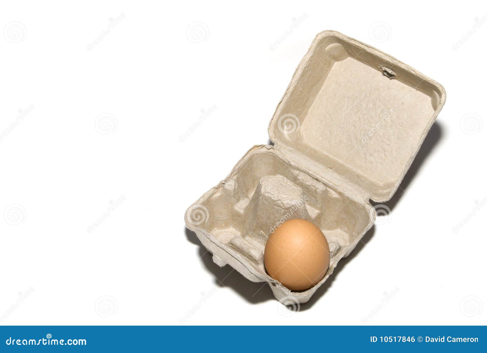 One egg in a box stock photo. Image of boiled, solitude - 10517846