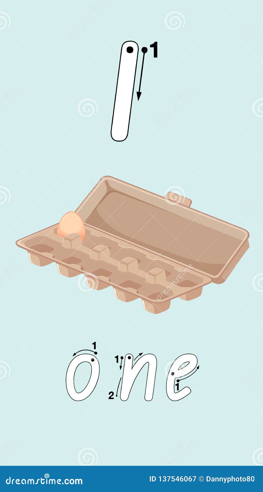 One egg in carton stock vector. Illustration of worksheet - 137546067