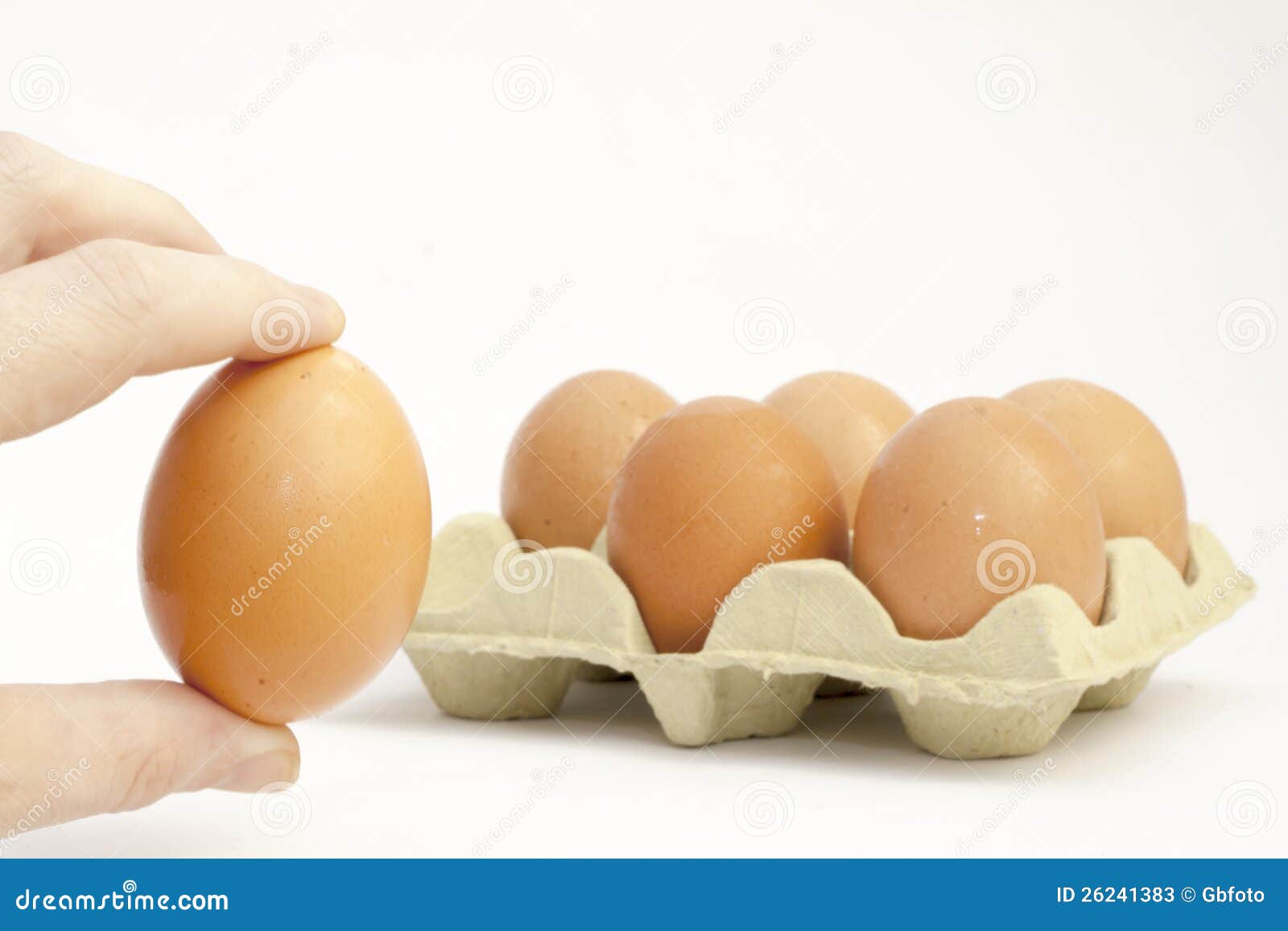 One Egg removed stock image. Image of chicken, brown - 26241383