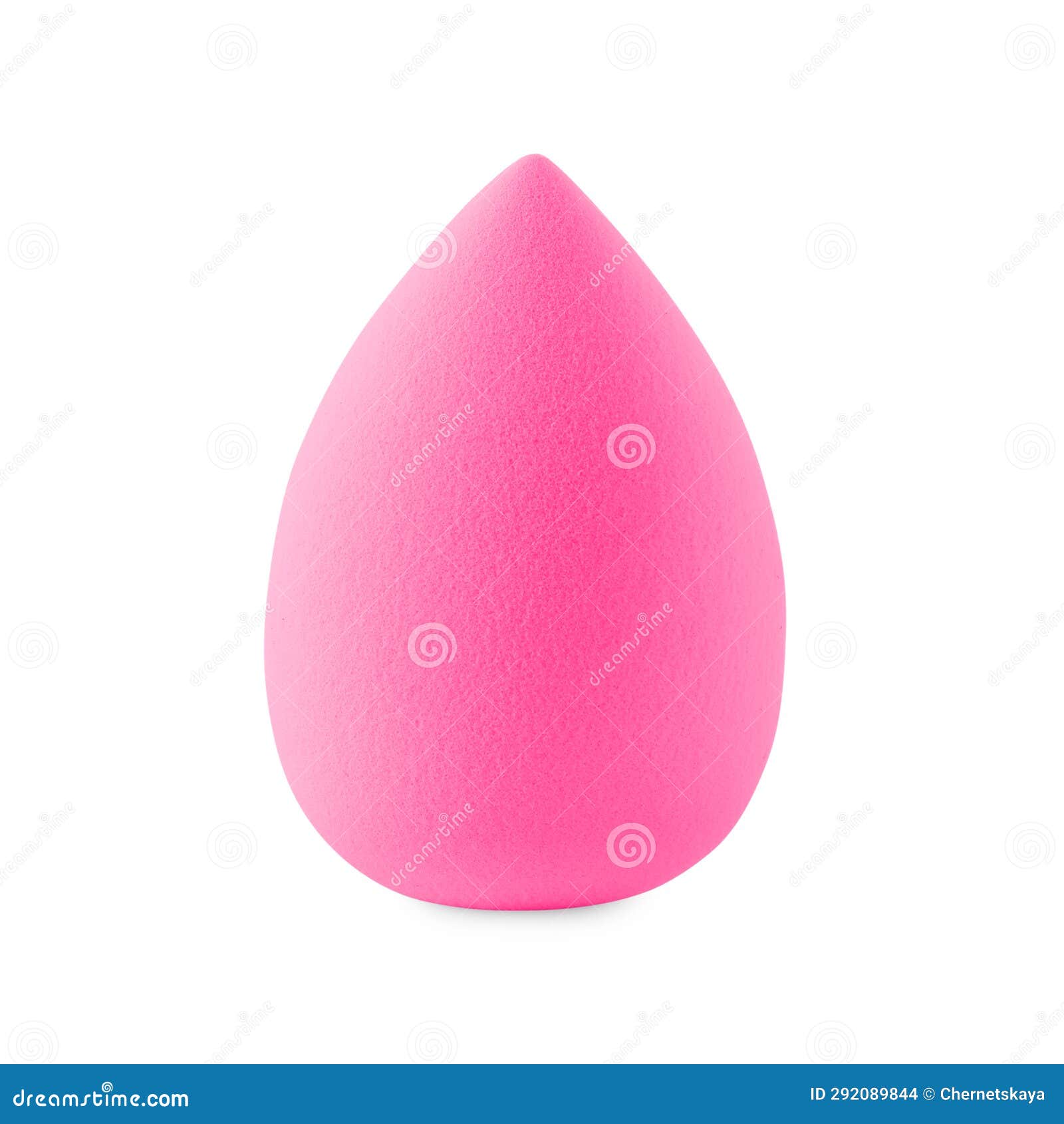 One Egg-shaped Makeup Sponge Isolated on White Stock Photo - Image of ...