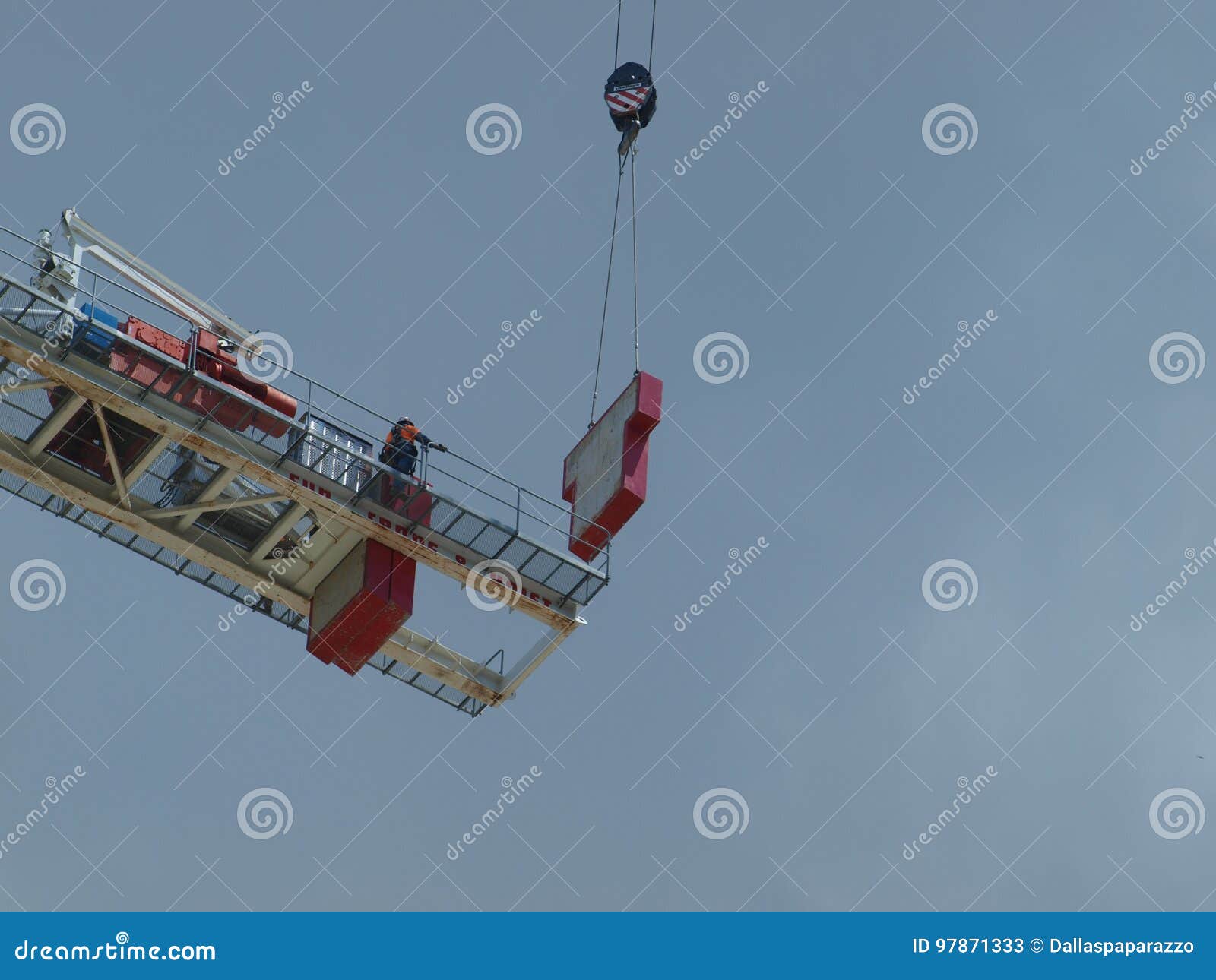 One of Eight Counterweights Editorial Stock Photo - Image of crane ...