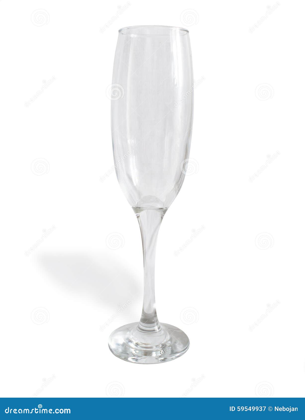One Empty Glass for Champagne Stock Image - Image of empty, glass: 59549937