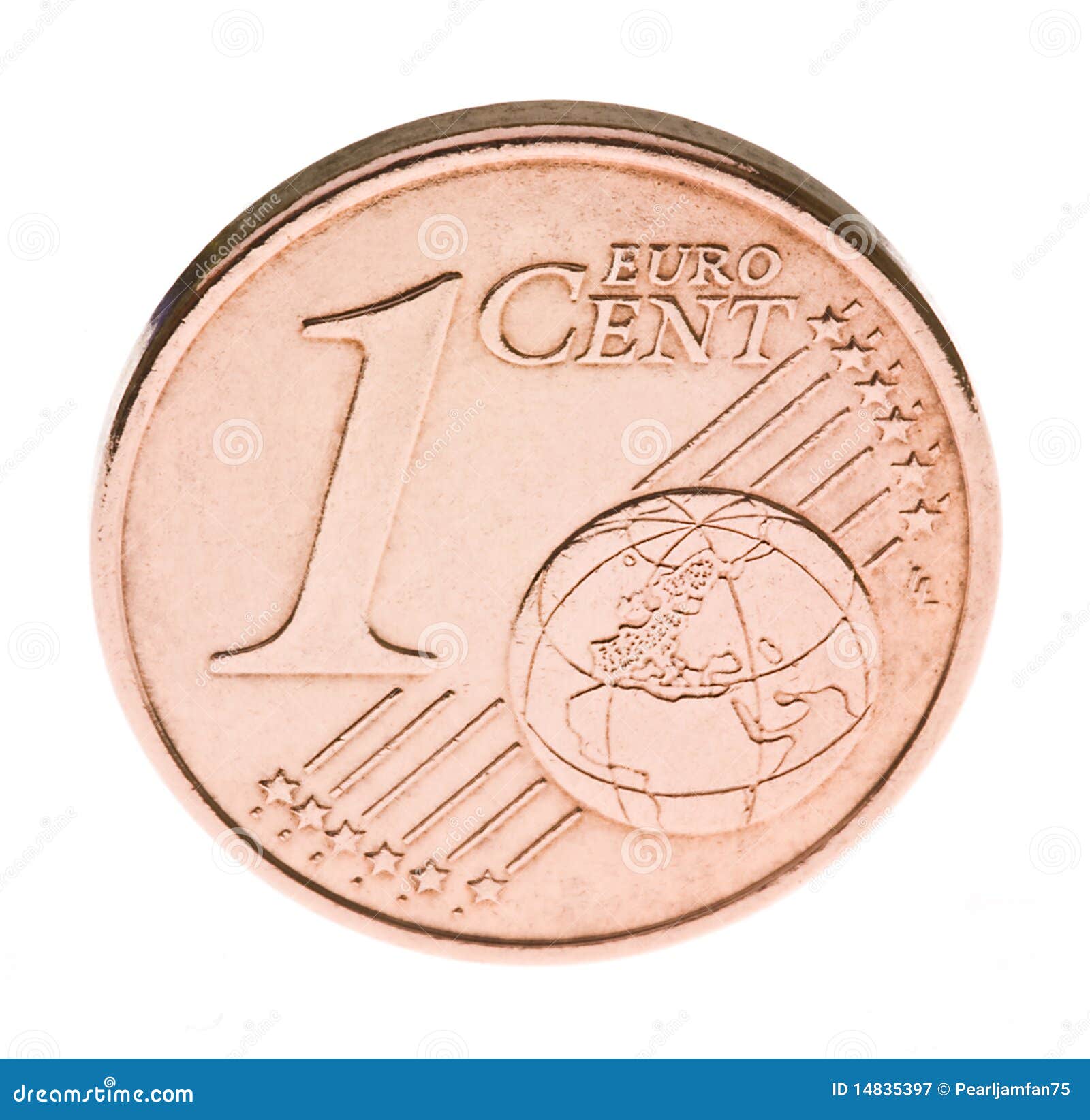 One euro cent coin stock image. Image of ireland, cent - 14835397
