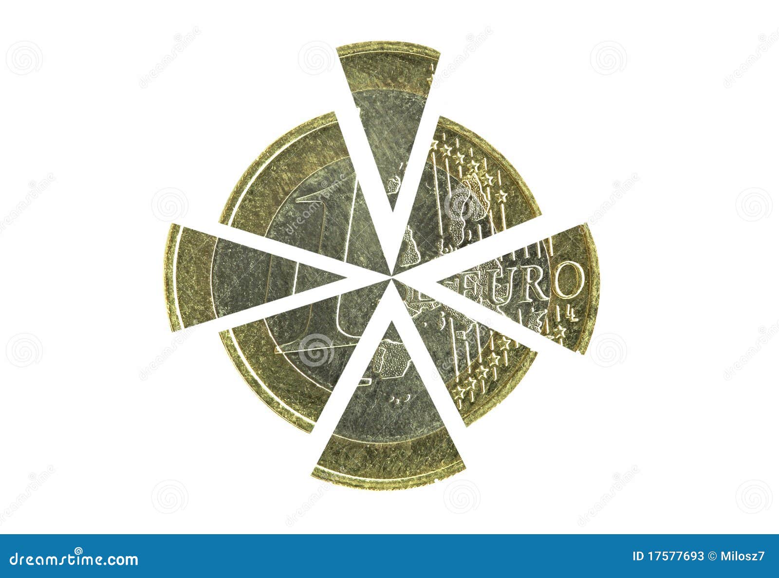 One euro coin stock image. Image of golden, cash, currency - 17577693