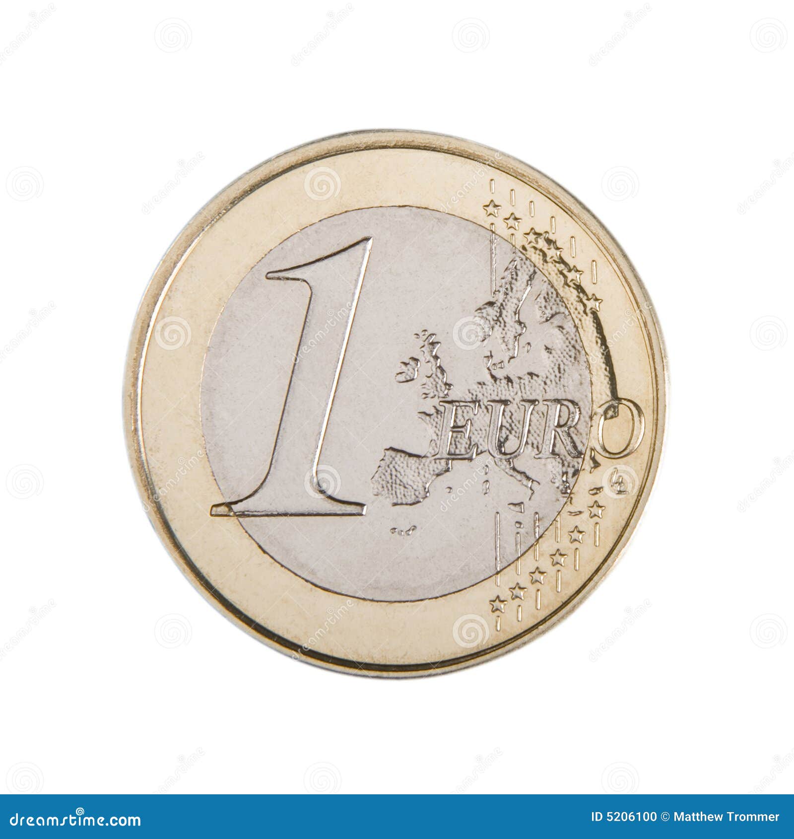 One Euro Coin stock photo. Image of banking, greece, netherlands - 5206100