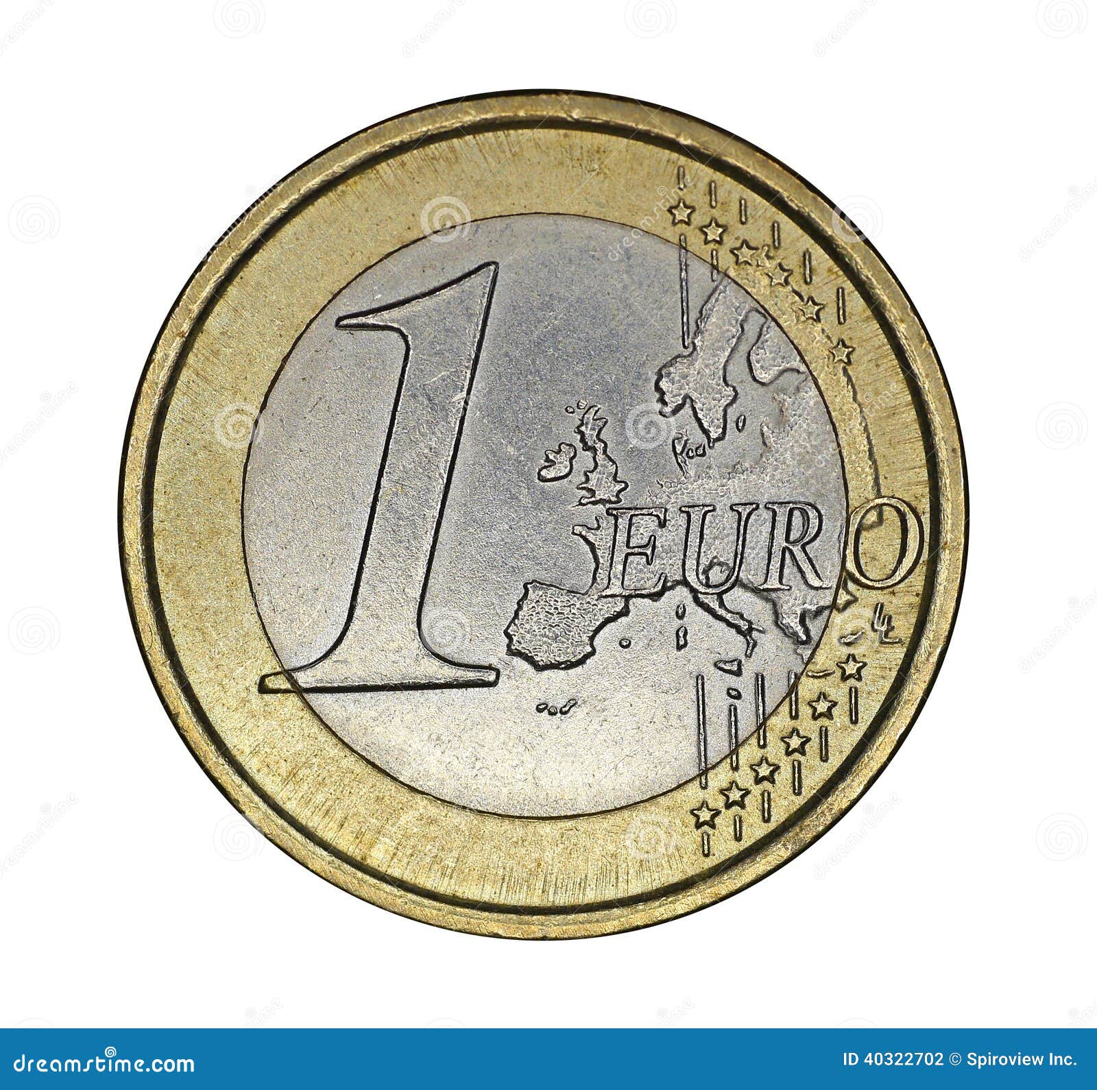 One euro coin stock photo. Image of france, italy, european - 40322702