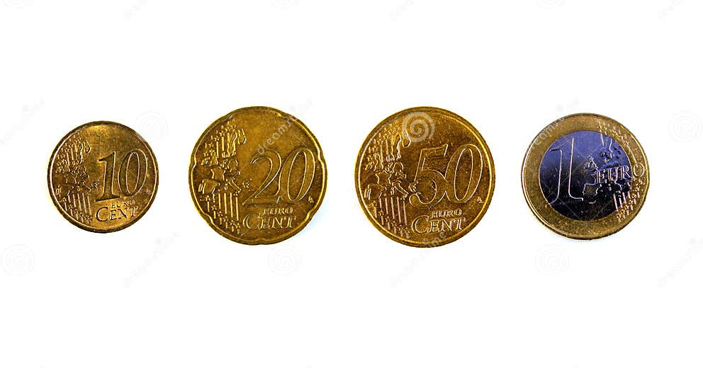 One euro and eighty cents stock photo. Image of cent - 12990750