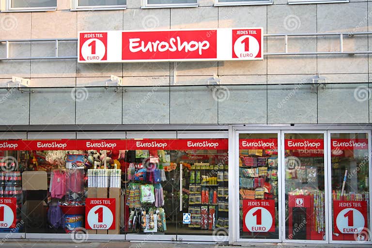 One Euro Shop editorial image. Image of money, item, export - 20440895