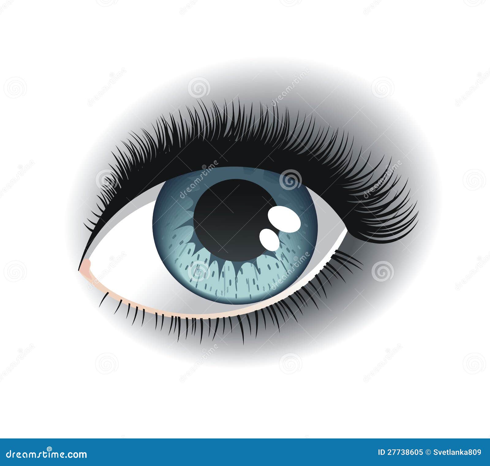 One eye stock vector. Illustration of round, iris, colorful - 27738605