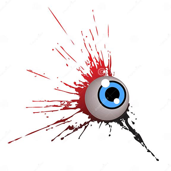 One eye with blob stock vector. Illustration of party - 8231223
