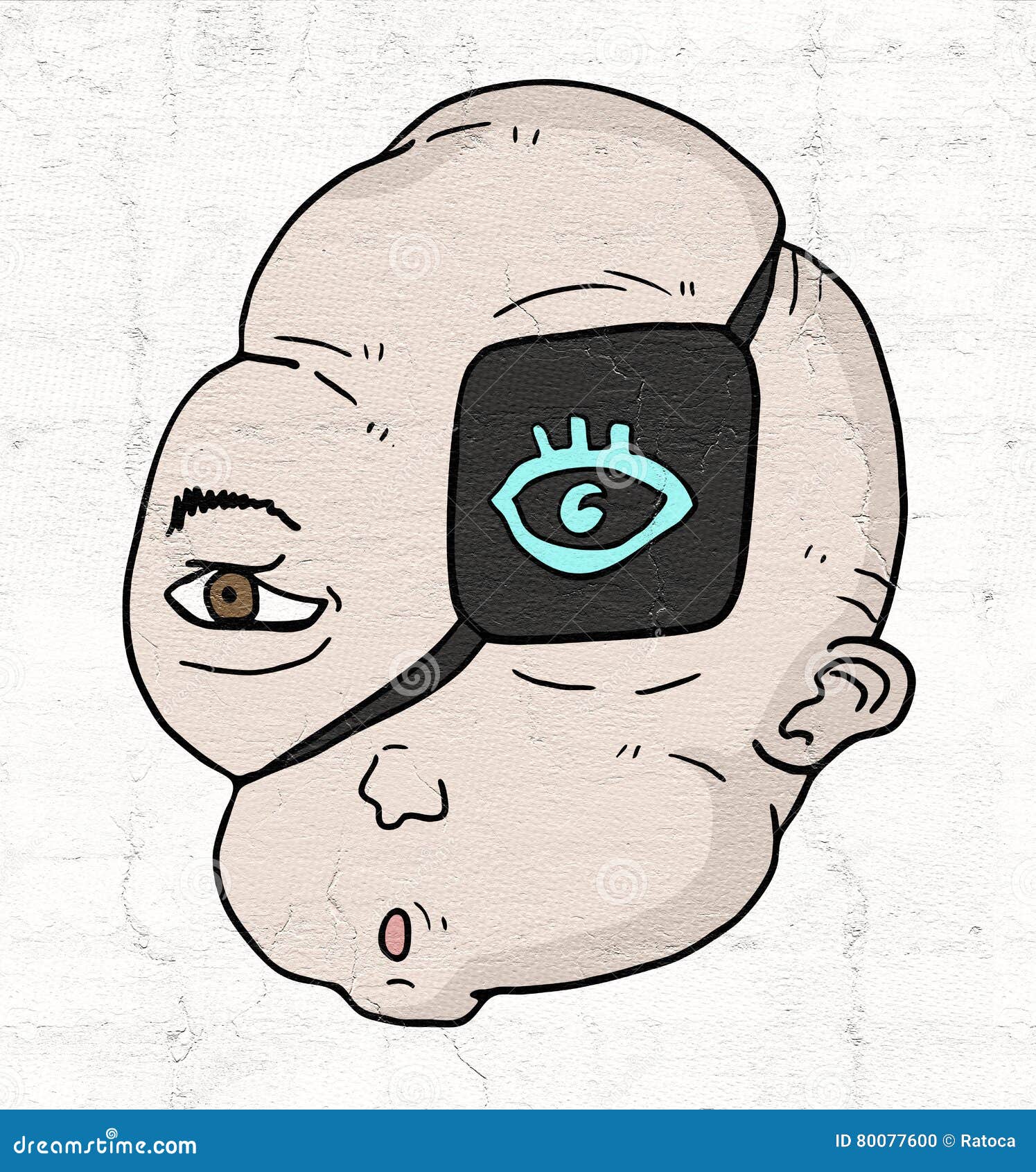 One eye draw stock illustration. Illustration of draw - 80077600