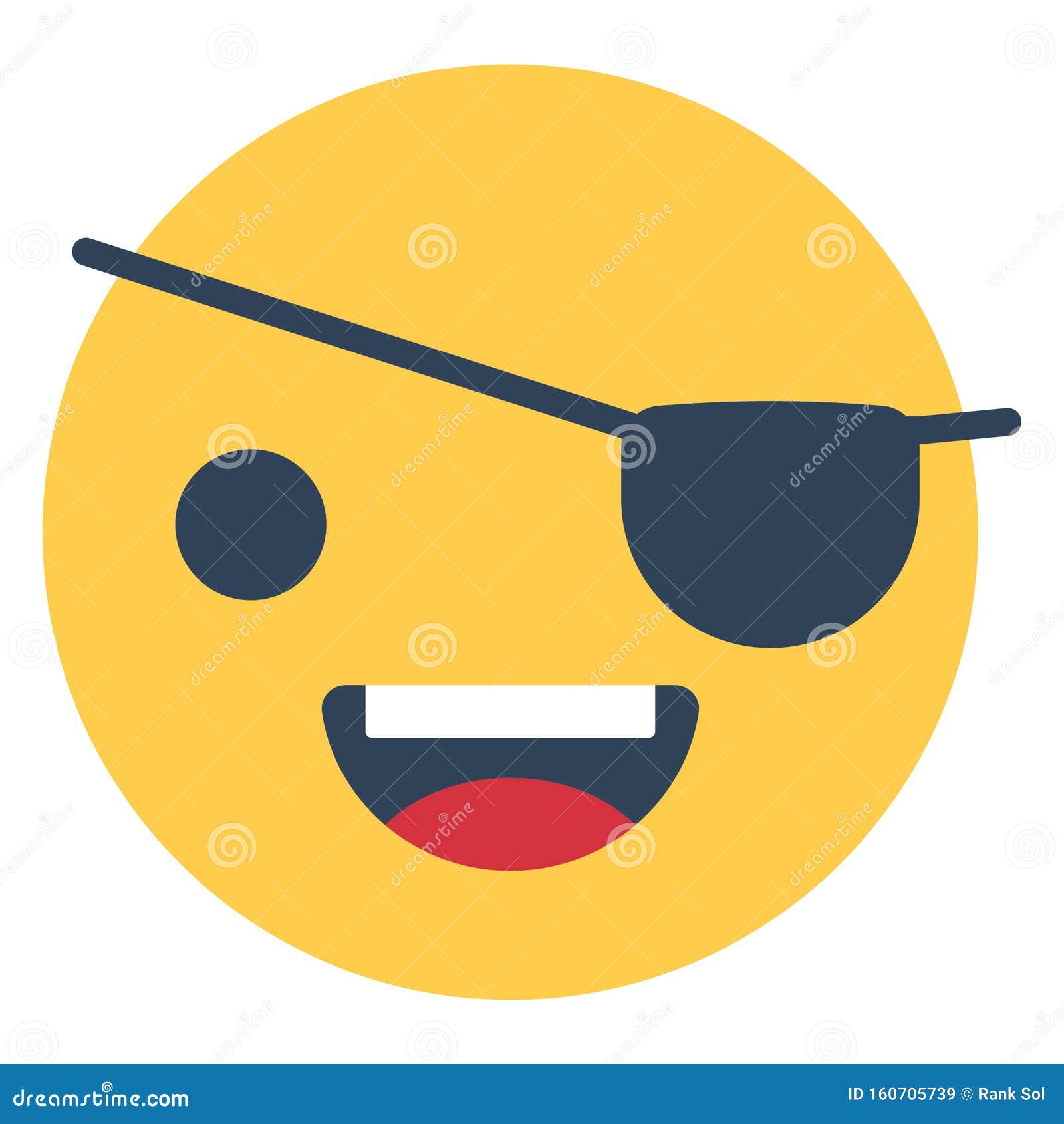 One Eye Smiley Vector Icon Fully Editable Stock Vector - Illustration ...