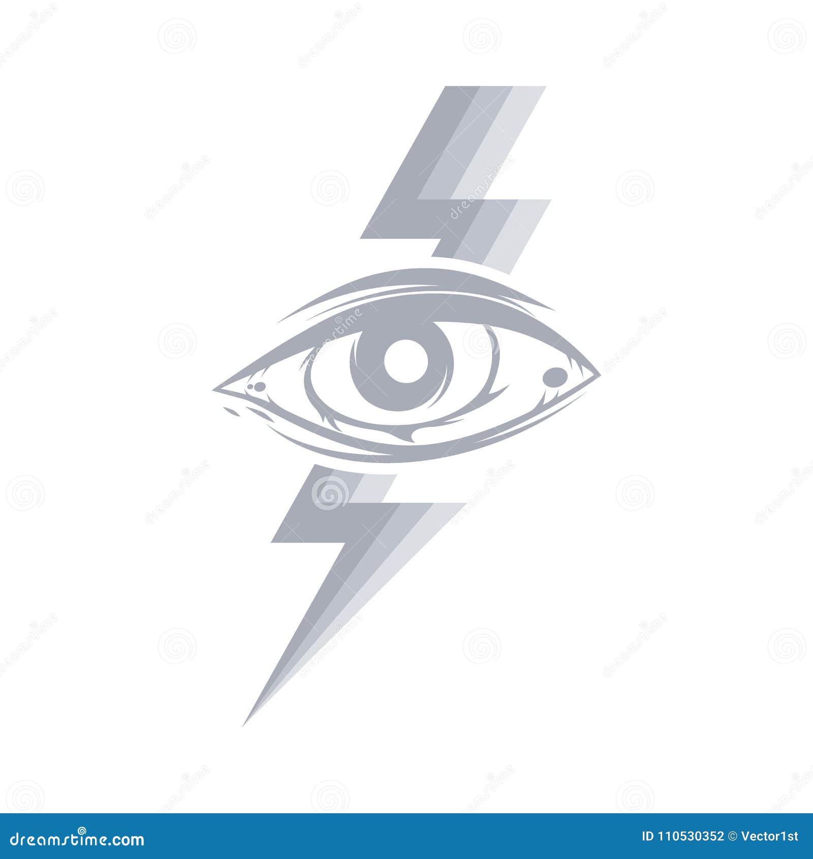 One Eye Theme Sign Template Stock Vector - Illustration of rebellion ...