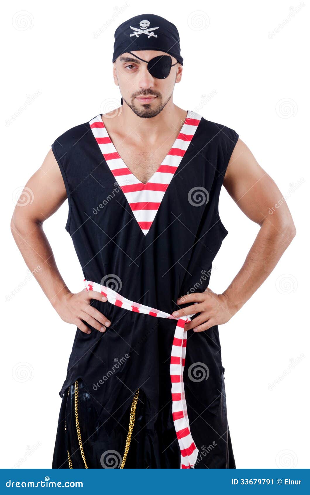 One eyed pirate stock image. Image of corsair, isolated - 33679791